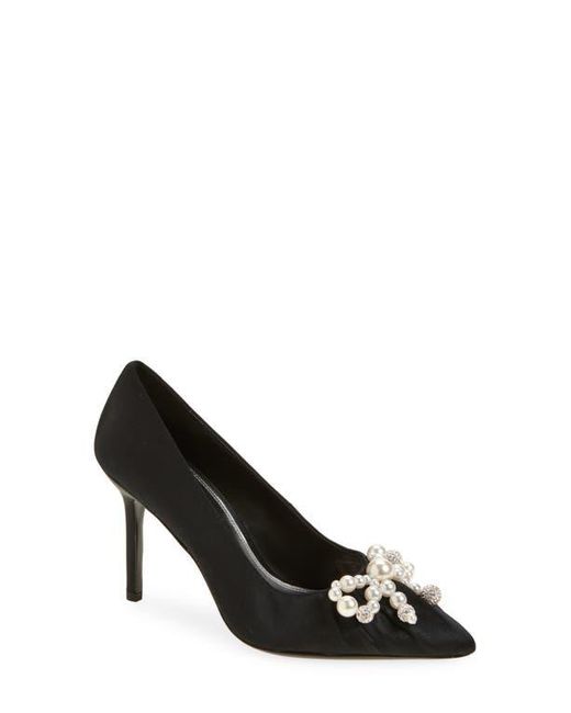 Kate Spade Elodie Faux Pearl Pump in Black | Lyst