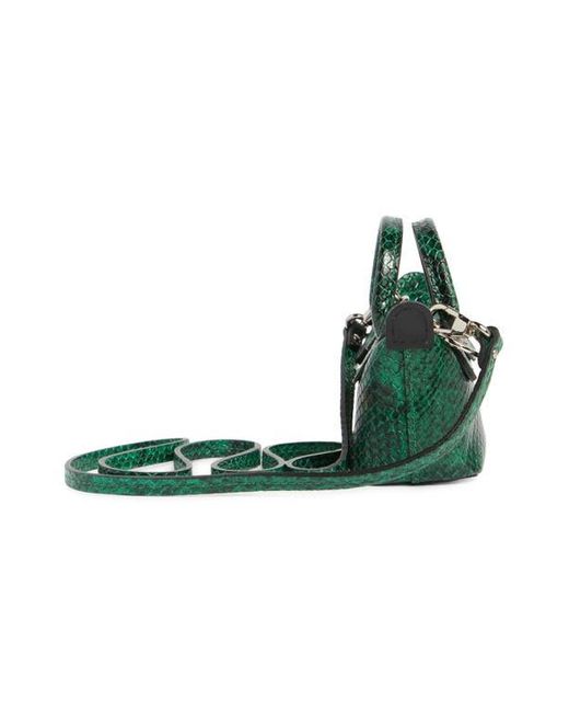 Longchamp Le Pliage Cuir Croc Embossed Extra Small Crossbody Bag in ...