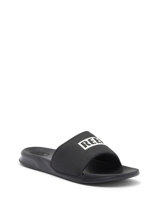 Reef One Slide Sandal in Black for Men | Lyst