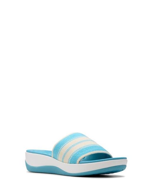 Clarks Arla Hollis Wedge Sandal in Blue | Lyst