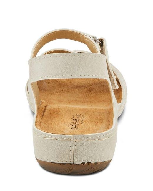 Flexus by Spring Step Alvina Sandal in Natural | Lyst