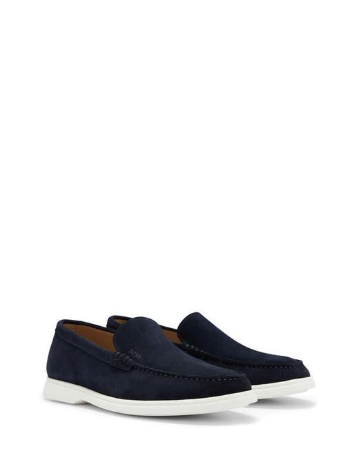 BOSS Sienne Loafer in Blue for Men | Lyst