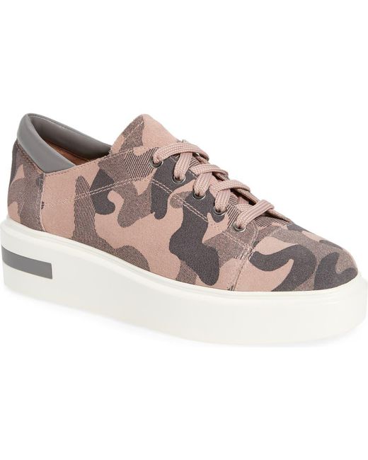 Linea Paolo Kruz Platform Sneaker in Gray | Lyst