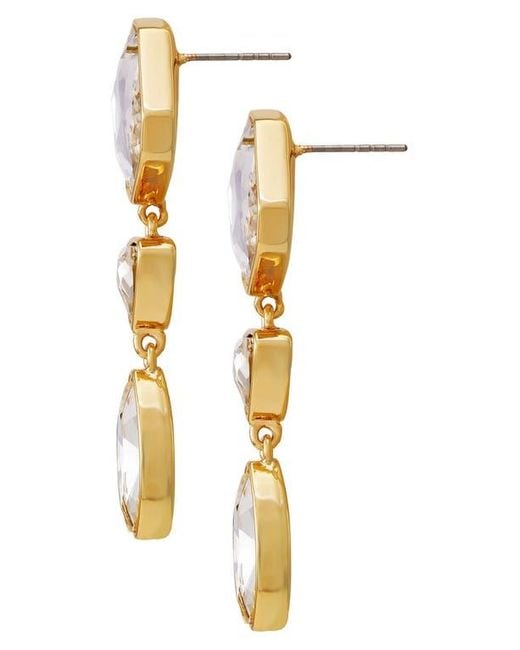 Guess Crystal Linear Drop Earrings | Lyst