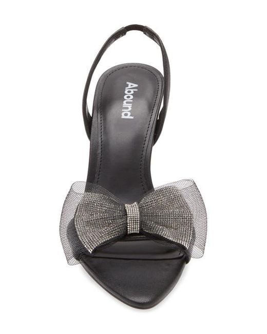 Abound Alexia Embellished Bow Slingback Sandal in Metallic | Lyst