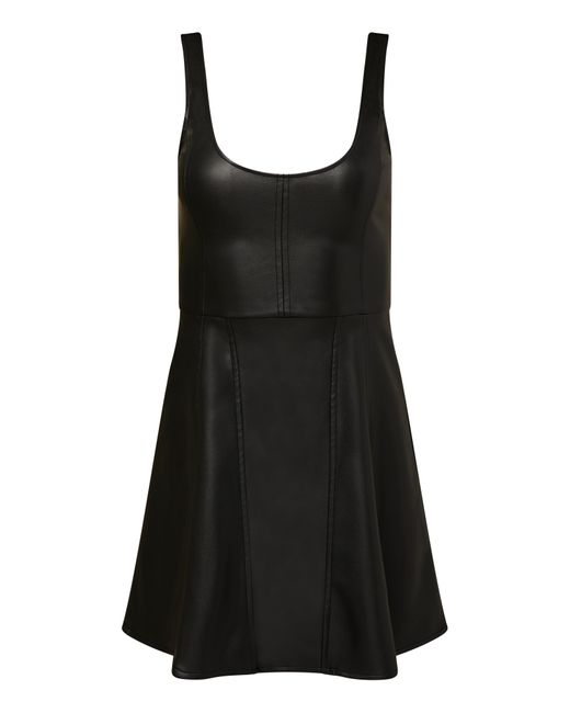 We Wore What Faux Leather Corset Minidress In Black Lyst