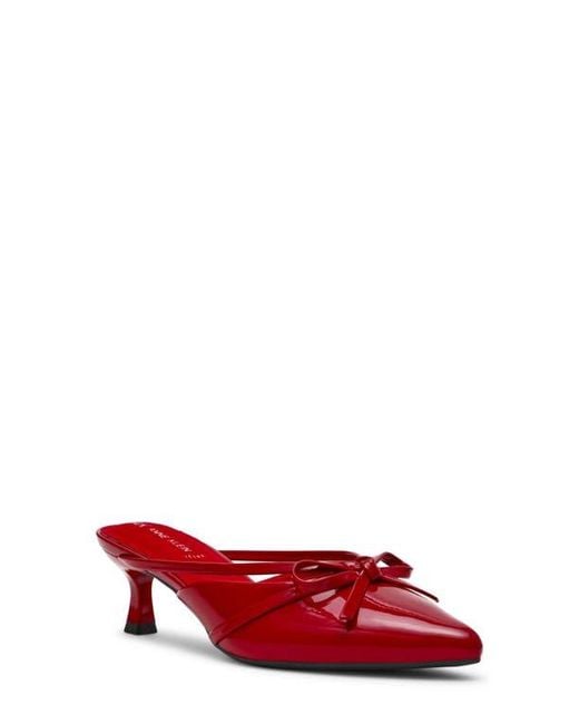 Anne Klein Iric Pointed Toe Mule in Red | Lyst