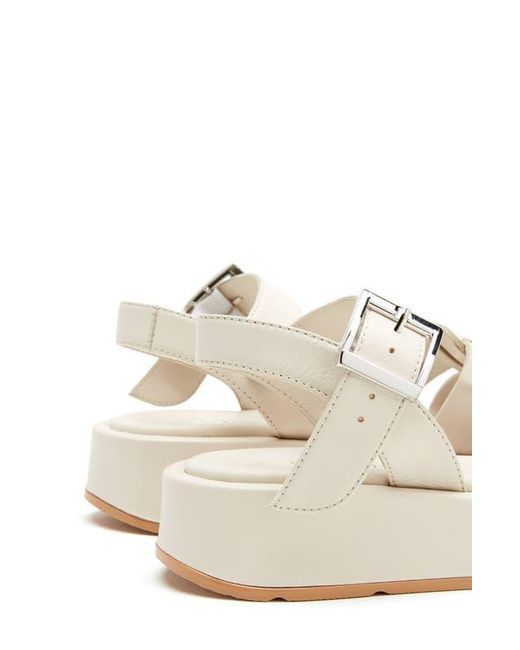 La Canadienne Aubree Platform Sandal in White | Lyst