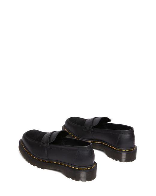 Dr. Martens Penton Genuine Calf Hair Penny Loafer in Black for Men | Lyst