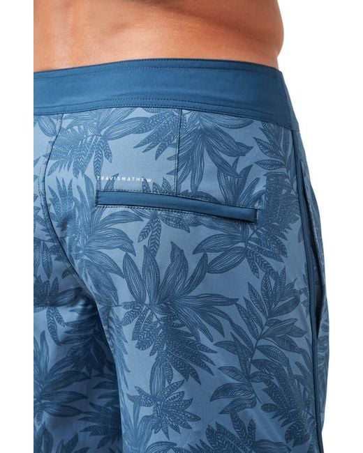 Travis Mathew No Wake Zone Board Shorts in Blue for Men | Lyst