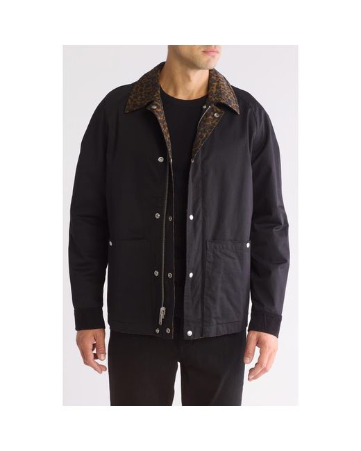 AllSaints Vanian Reversible Leopard Print Jacket in Black for Men | Lyst AllSaints Vanian Reversible Leopard Print Jacket in Black for Men | Lyst