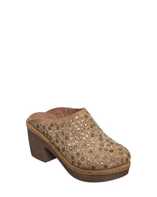 Antelope Serena Stud Clog Mules in Brown | Lyst