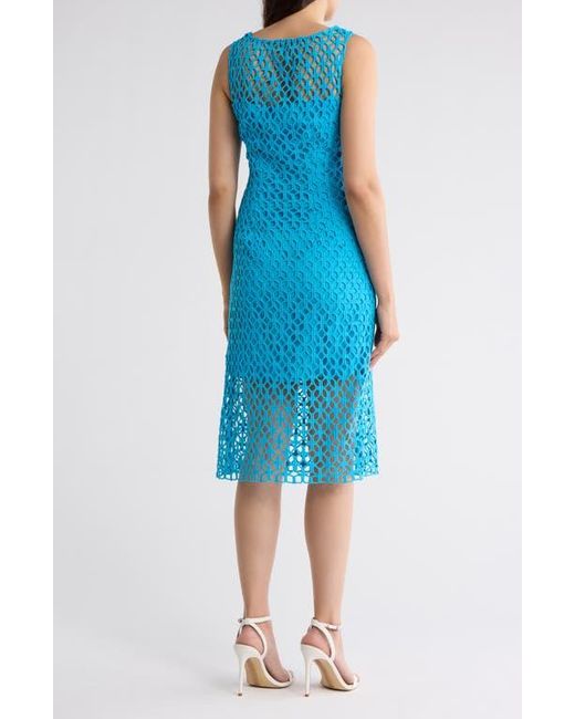 Trina Turk Eleanor Sleeveless Cutout Shift Dress in Blue | Lyst