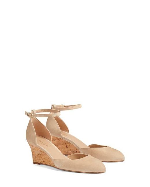 LK Bennett Bre Open Courts Wedge Pump in Natural | Lyst