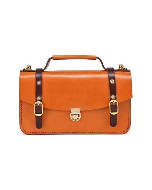 Old Trend Leather Messenger Bag in Orange | Lyst