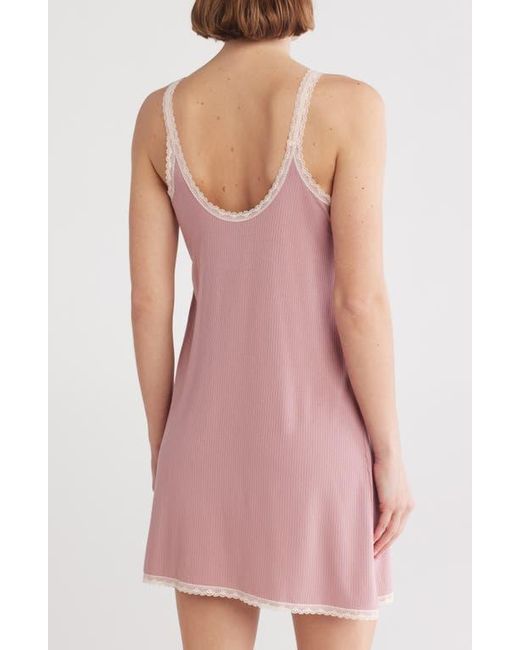 Honeydew Intimates Revival Rib Chemise in Pink | Lyst