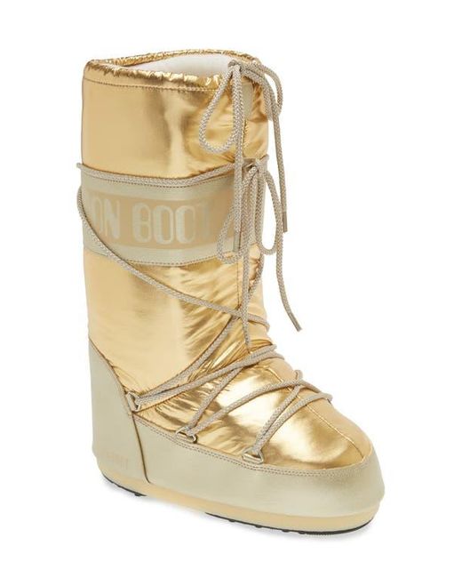 Moon Boot Icon Metallic Boot | Lyst