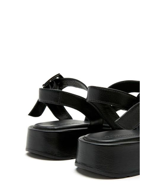 La Canadienne Aubree Platform Sandal in Black | Lyst