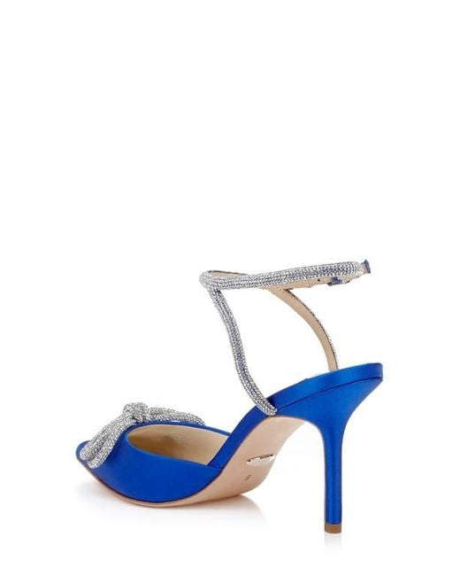 Badgley Mischka Jasmine Pointed Toe Pump in Blue | Lyst
