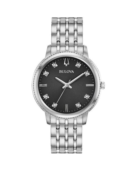 Bulova Diamond Accent Bracelet Watch, 32Mm in Metallic | Lyst