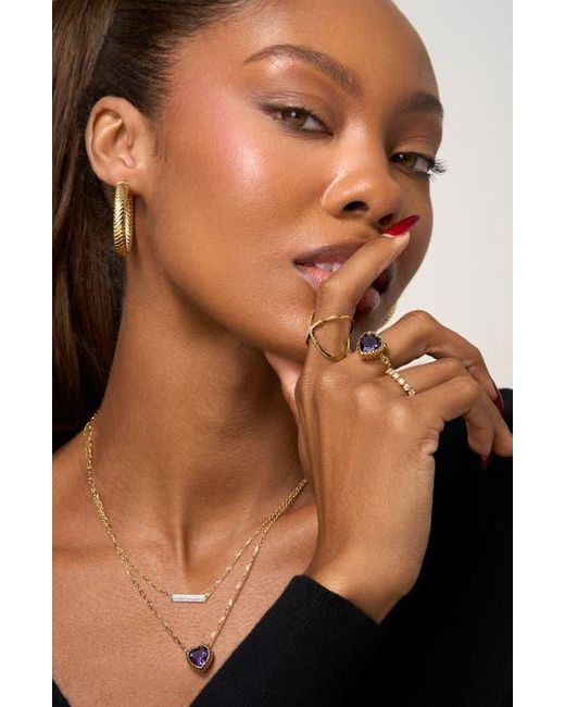 Bony Levy El Mar Amethyst Heart Ring in Blue | Lyst