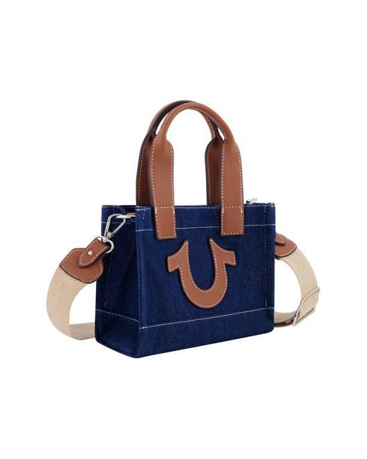 True Religion Tr Mini Denim Tote Bag in Blue | Lyst
