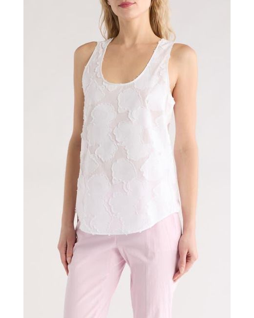 Theory Floral Cotton Shell in White | Lyst