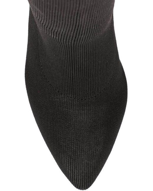 MIA Camera Knit Over-The-Knee Boot in Black | Lyst