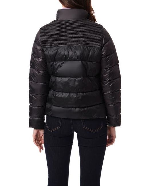 Bernardo Diamond Quilted Puffer Jacket in Black | Lyst
