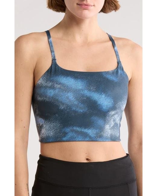 Nike One Convertible Light Support Sports Bra in Blue | Lyst