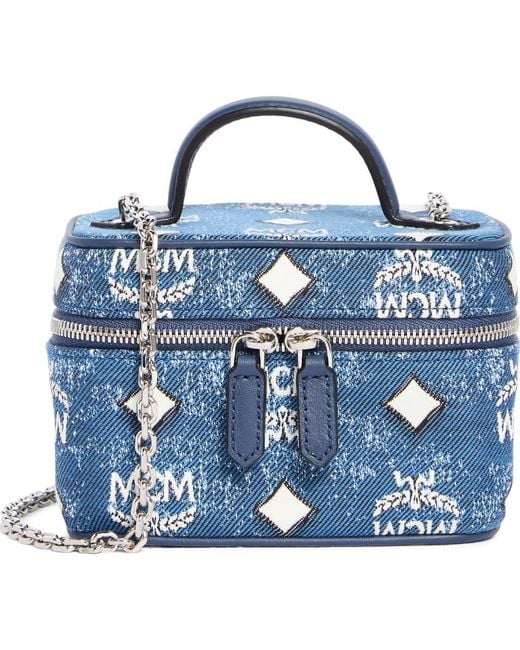 MCM Aren Crossbody Bag in Blue | Lyst