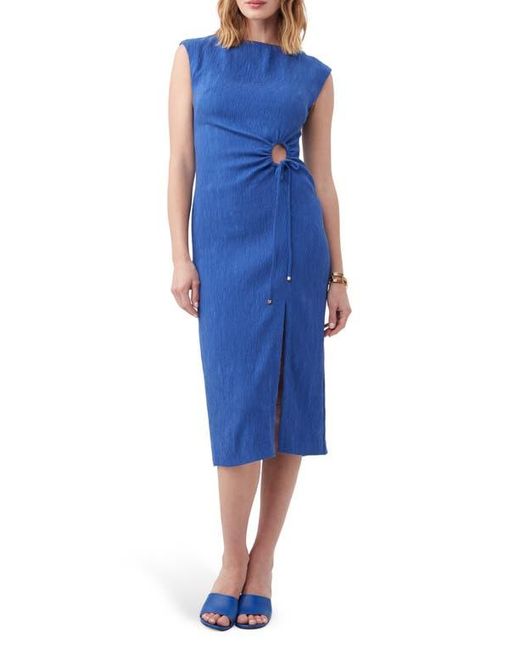Trina Turk Evelyn Sheath Midi Dress in Blue | Lyst