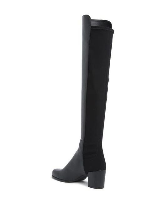Stuart Weitzman City Block Heel Boot in Black | Lyst