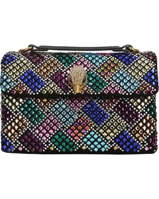 Kurt Geiger Medium Kensington Embellished Convertible Crossbody Bag in ...