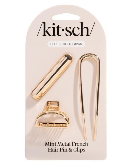 Kitsch 3-Piece French Hair Pin & Clips Set in Metallic | Lyst