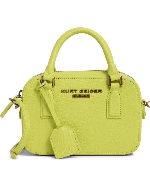 Kurt Geiger Small Highgate Tote in Yellow | Lyst