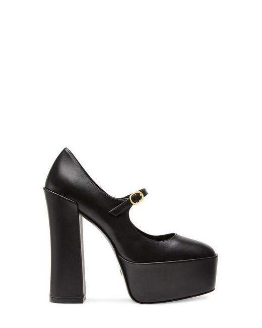 Stuart Weitzman Skyhigh 145 Mary Jane Platform Pump in Black | Lyst