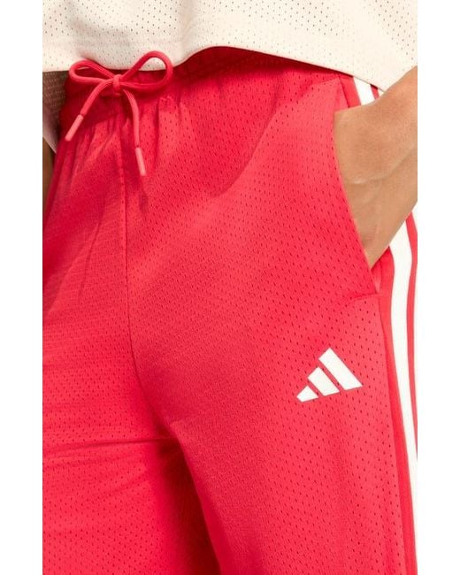 adidas Stadium Mesh Pants in Red | Lyst