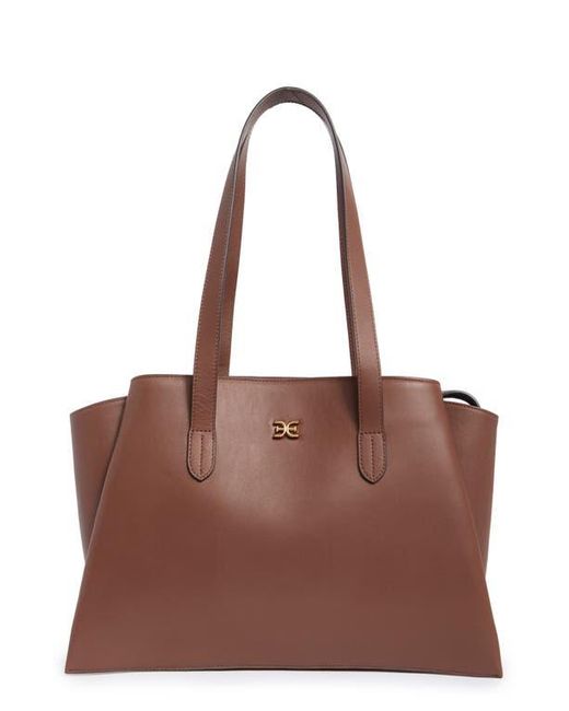 Sam Edelman Kara Leather Tote Bag in Brown | Lyst