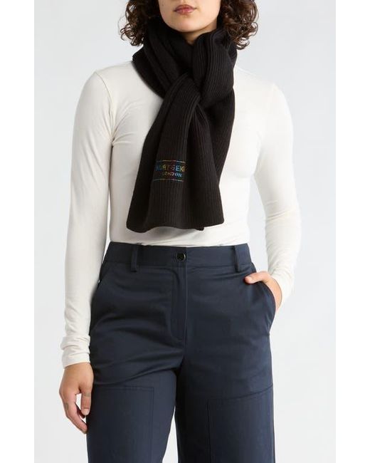 Kurt Geiger Crystal Logo Scarf in Blue | Lyst