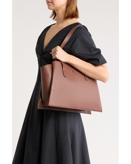 Sam Edelman Kara Leather Tote Bag in Brown | Lyst