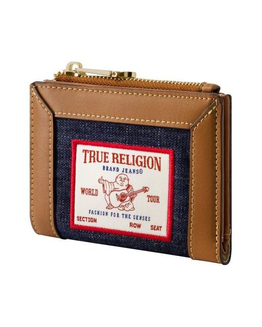 True Religion Buddha Patch Small Denim Wallet in Red | Lyst