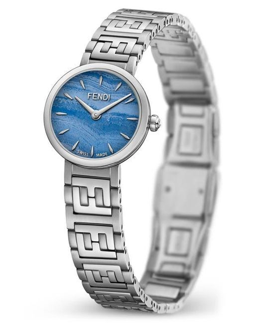 Fendi Forever Diamond Bracelet Watch, 19Mm in Blue | Lyst