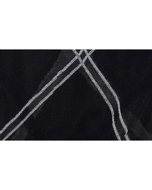 Nordstrom Double Diamond Tights in Black | Lyst