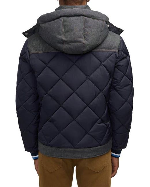 Scotch & Soda Oren Water Repellent Hooded Puffer Jacket in Blue for Men ...