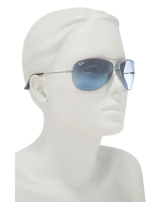 Ray-Ban Aviator Sunglasses Double Bridge in Blue | Lyst