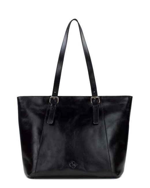 Patricia Nash Arlia Leather Tote Bag in Black | Lyst