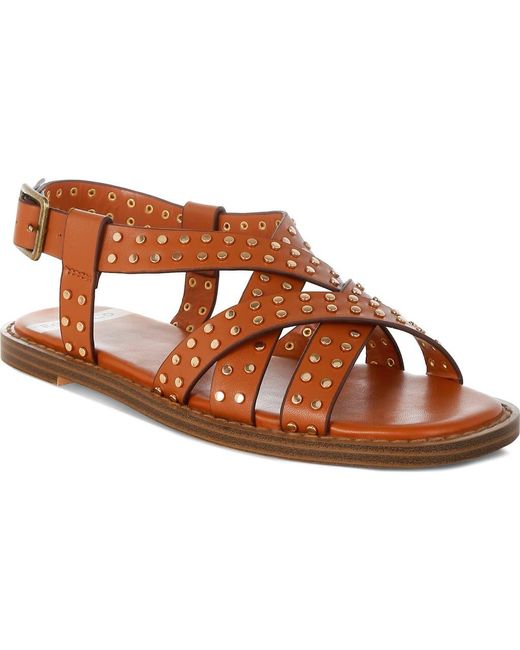 Rag & Co Anemone Studded Gladiator Sandal in Brown | Lyst