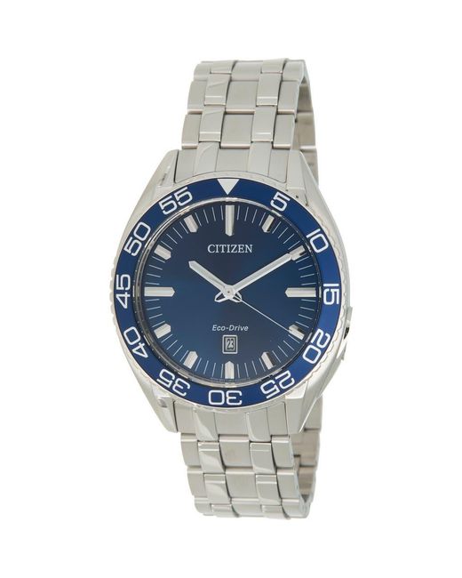 Citizen Carson Eco-Drive Bracelet Watch, 41Mm in Blue for Men | Lyst