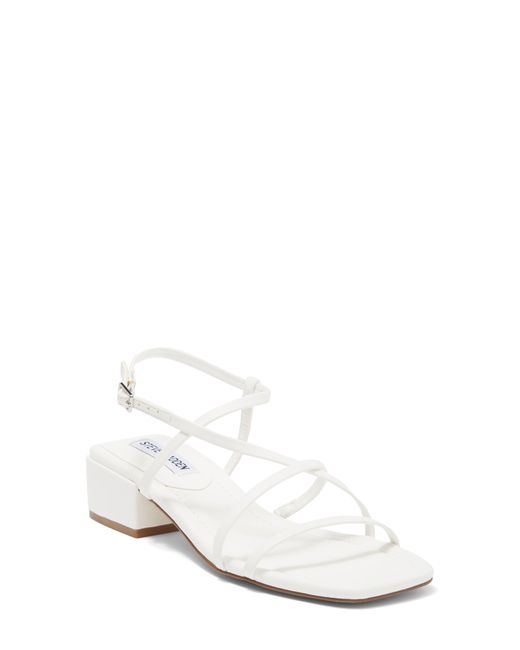 Steve Madden Appealing Block Heel Sandal in White | Lyst